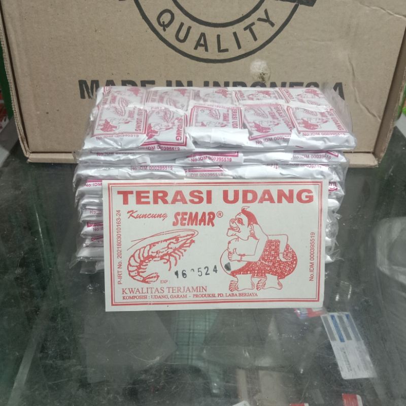 Jual Terasi udang Lampung cap Semar per pak isi 10 biji | Shopee Indonesia
