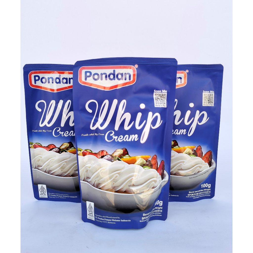 Jual Pondan Whip Cream Bubuk 100gr | Shopee Indonesia