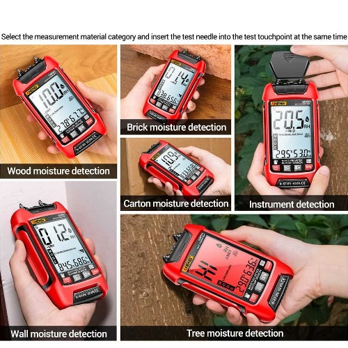 Jual RBX Alat Ukur Kadar Air Kelembapan Dinding Pintu Kayu Batu Plafond ...
