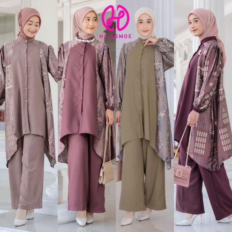 Jual Vente Daily Kalista Oneset / Setelan Wanita One Set Kekinian Silk ...