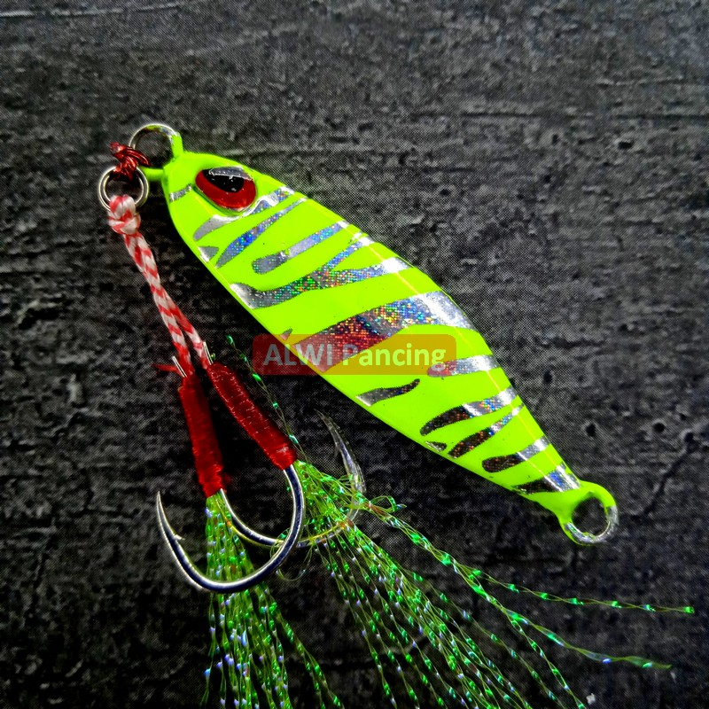Jual ALWIX Metal JIG + Assist Hook TETRA ZEBRA GID UV 10gr 15gr 20gr ~ Mikro Metal Jig | Shopee ...