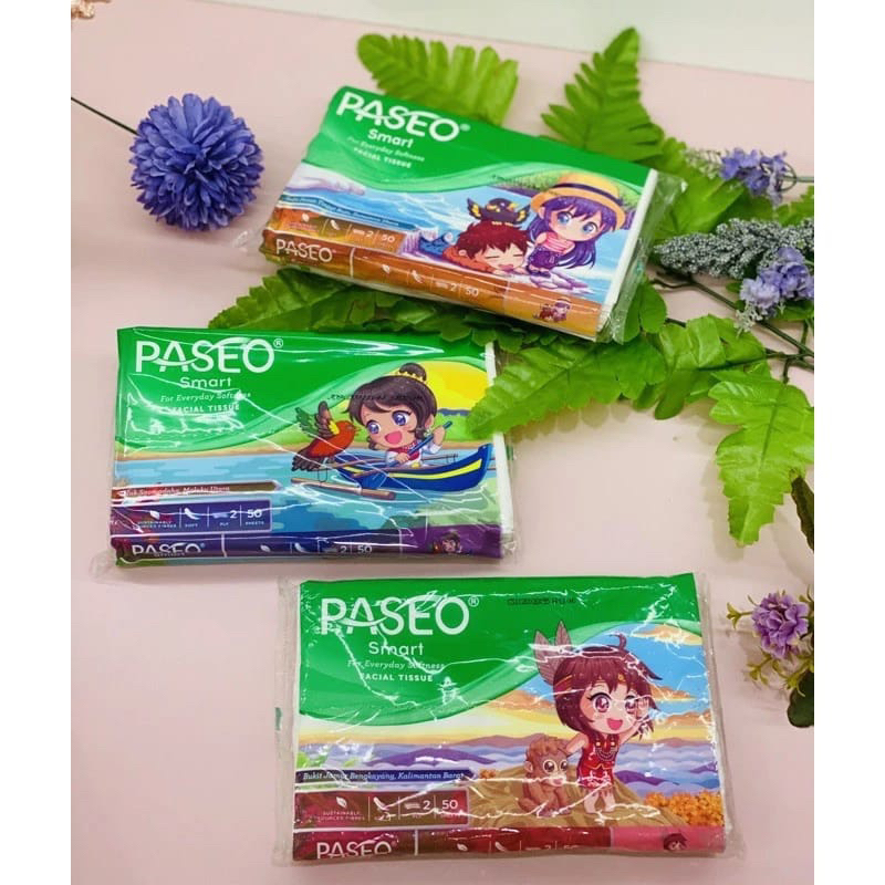 Jual TISSUE PASEO TRAVEL PACK 50 SHEETS 2 PLY TISSUE | Shopee Indonesia