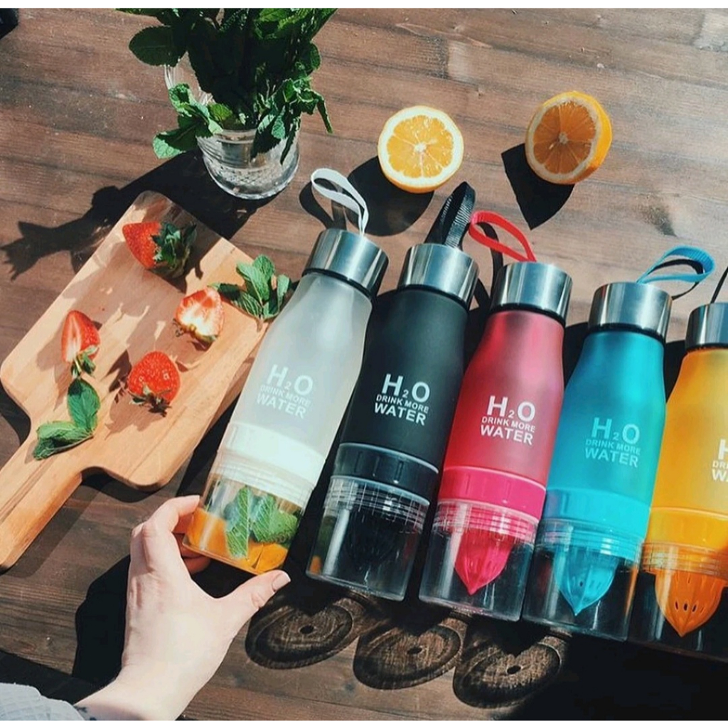 Jual Botol Air Minum H20 Botol Minum Infuse Water 650 ml | Shopee Indonesia