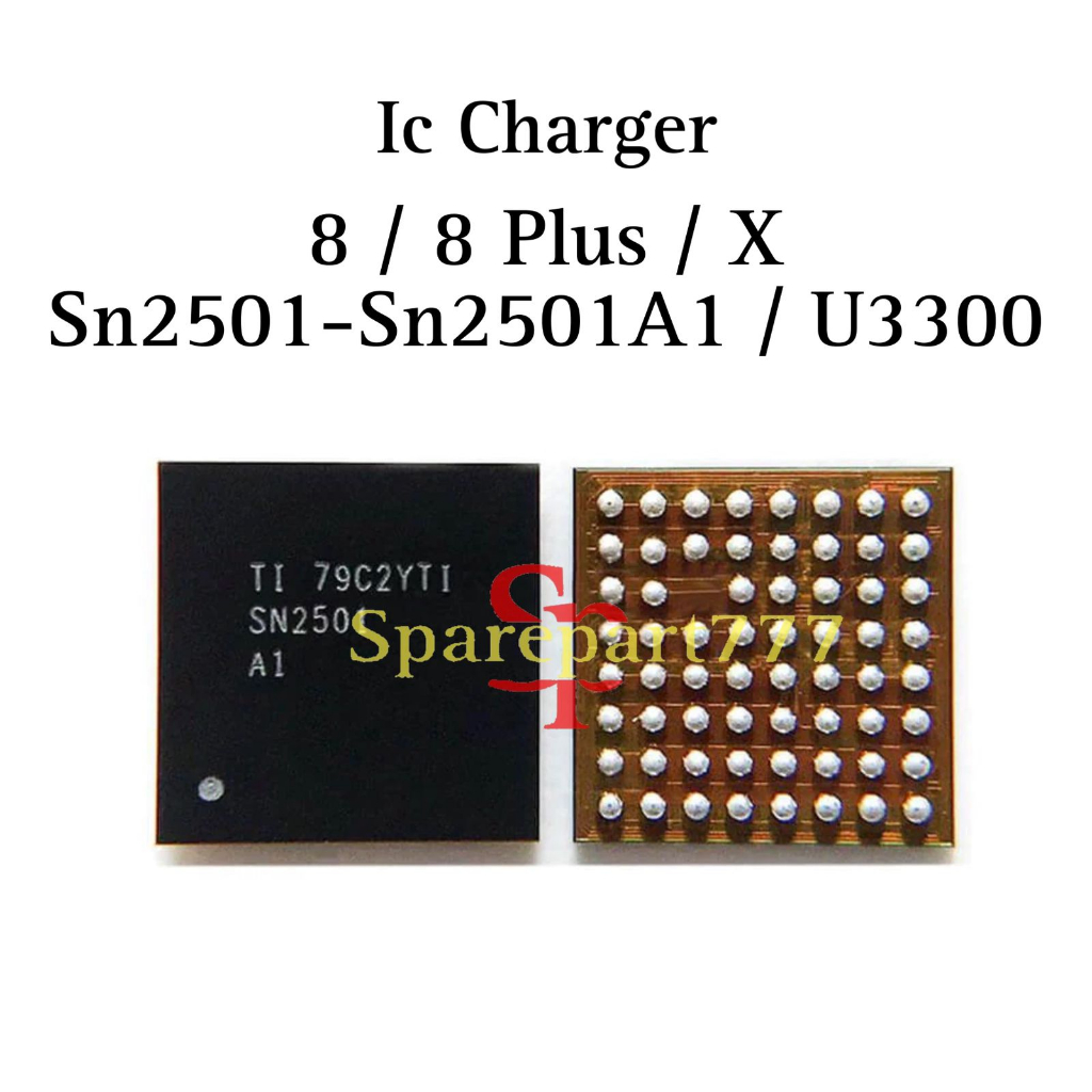 Jual IC Charger Cas SN2501-SN2501A1 / U3300 Untuk 8 / 8+ / 8 Plus / X ...