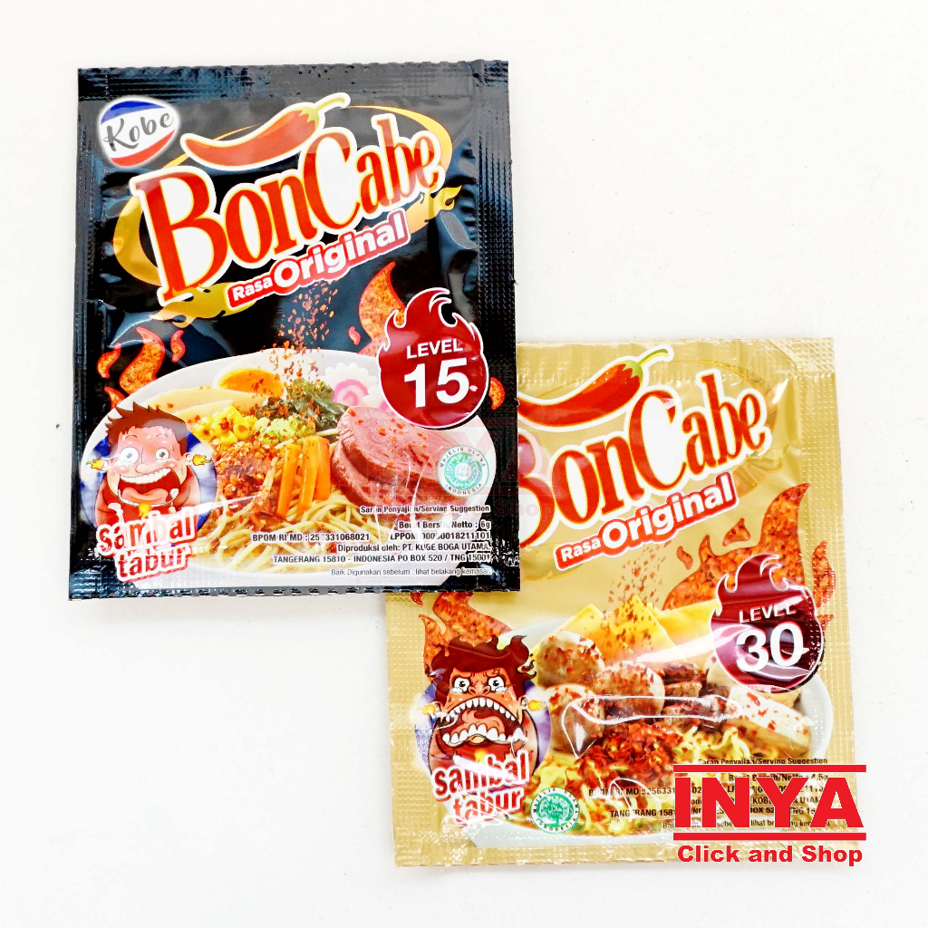 Jual Kobe Bon Cabe Rasa Original Level 15 & 30 Kemasan Sachet - Sambal ...