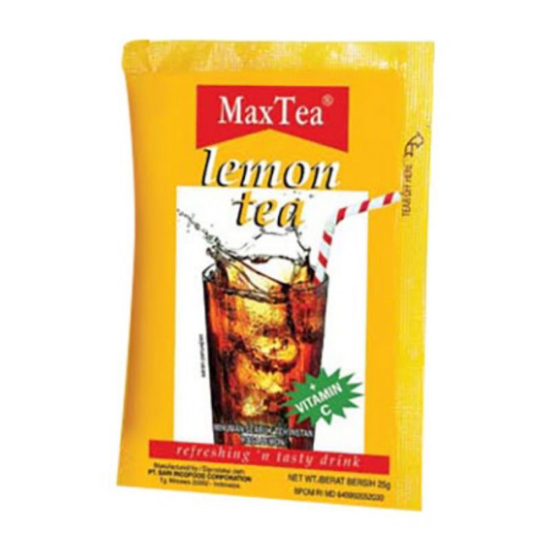Jual Max Tea Lemon Tea Sachet 25gr | Shopee Indonesia