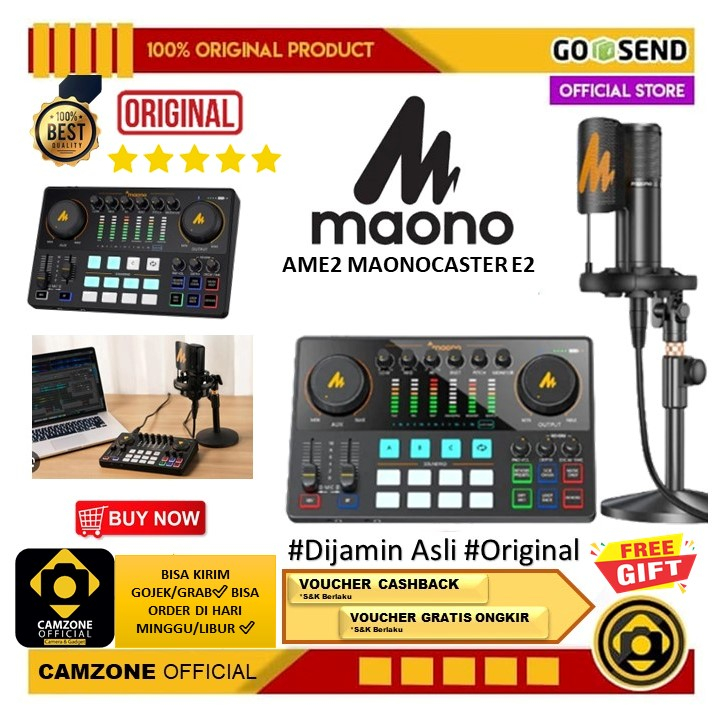 Jual Maono E2 Maonocaster AME2 AM-E2 Soundcard Streaming Podcast ...
