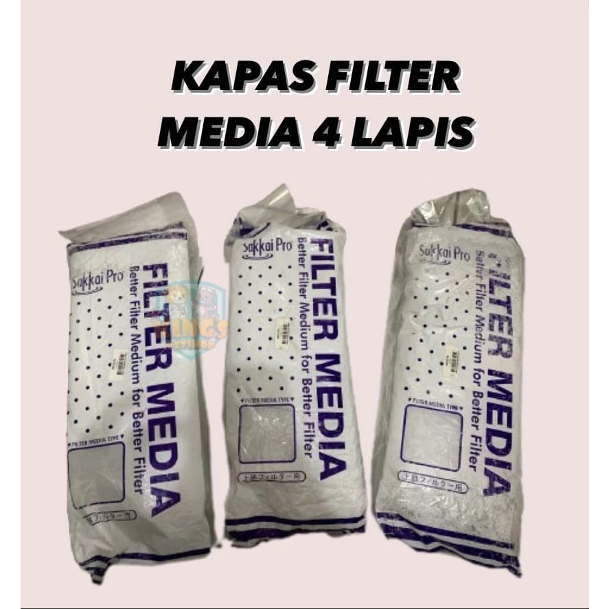Jual KAPAS FILTER MEDIA 4 LAPIS / Kapas Untuk Aquarium / Ikan ...