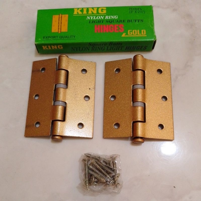 Jual engsel jendela, engsel nylon king 3 inci. tebal 2 mm harga per ...
