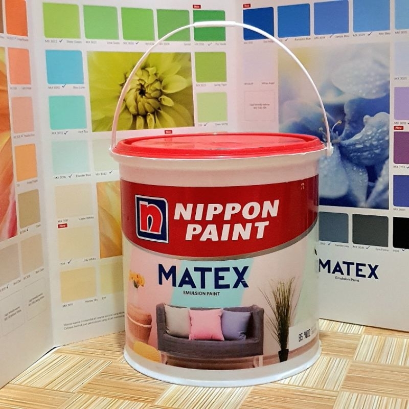 Jual Cat Tembok / Cat air MATEX nippon paint isi 4.5 kg | Shopee Indonesia