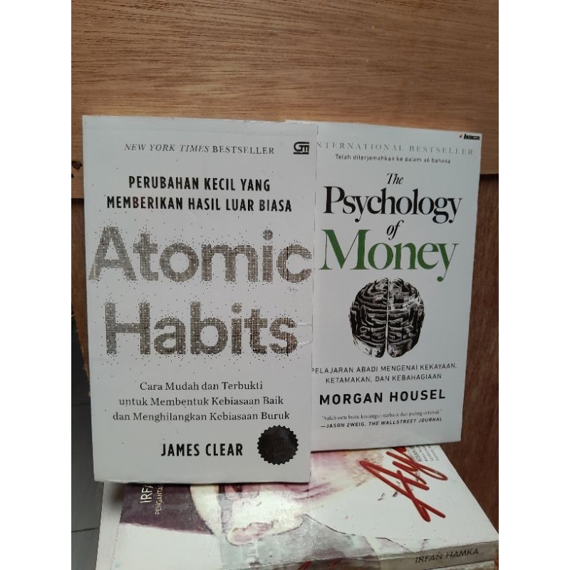 Jual Paket Set 2 Buku Atomic Habits The Psychology Of Money Shopee