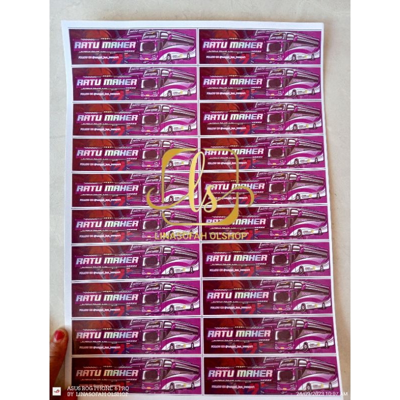 Jual Stiker Bus Artis Basuri Bus telolet | Shopee Indonesia