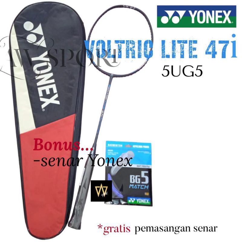 Jual Raket Badminton Yonex VOLTRIC LITE 47i 5U G5 / Raket Bulutangkis ...