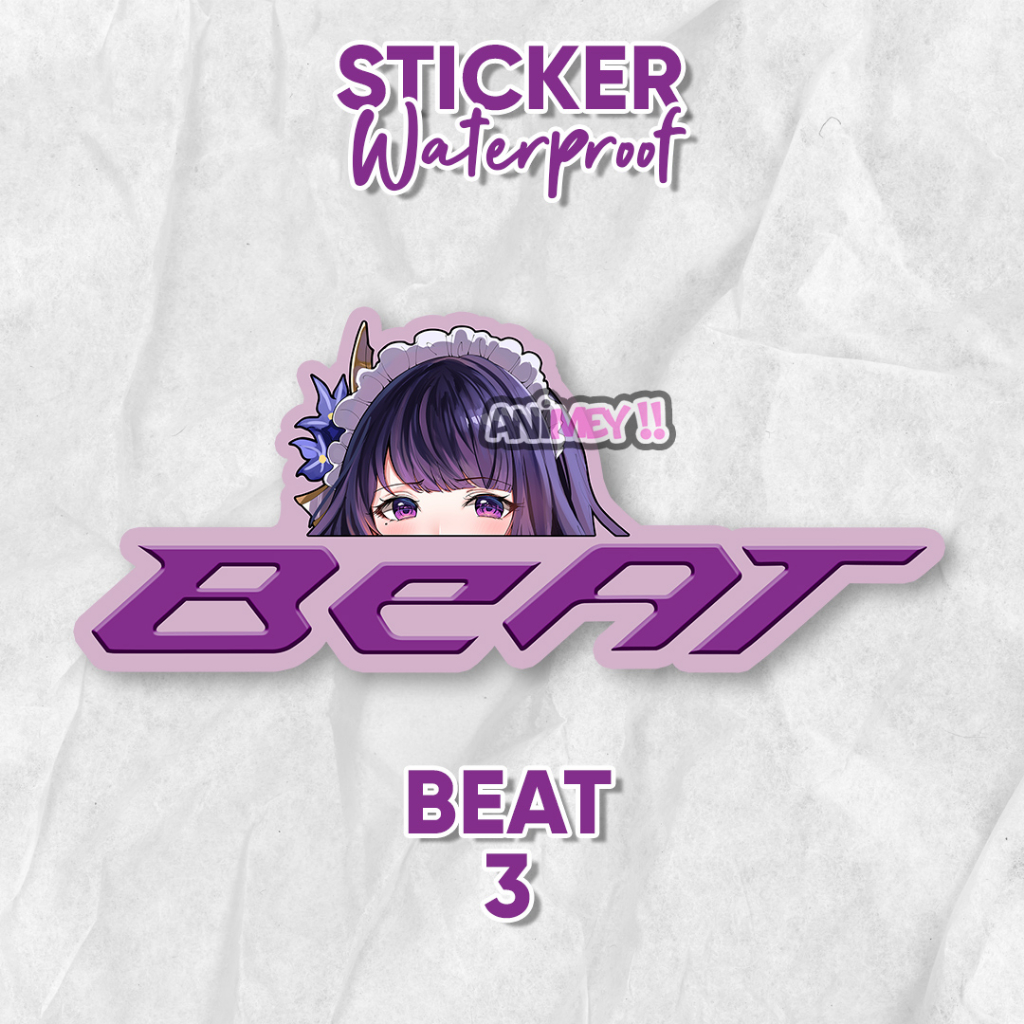 Jual Stiker Raiden Shogun Logo Beat / Stiker Anime Waterproof | Shopee ...