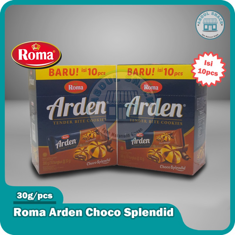 Jual Roma Arden Choco Splendid Biskuit Cookies Box isi 10 pcs | Shopee ...