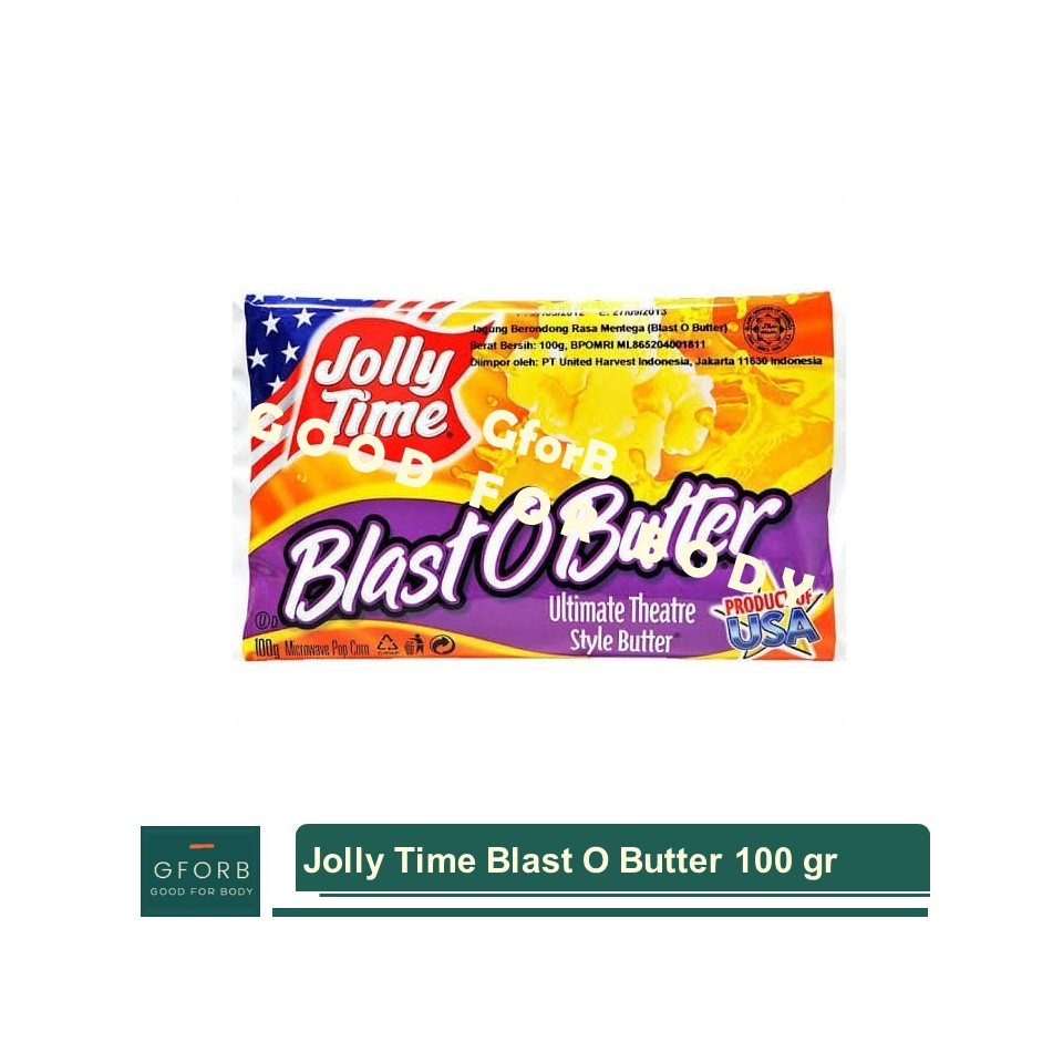 Jual Jolly Time Blast O Butter Popcorn Snack Mentega Margarin Gurih ...