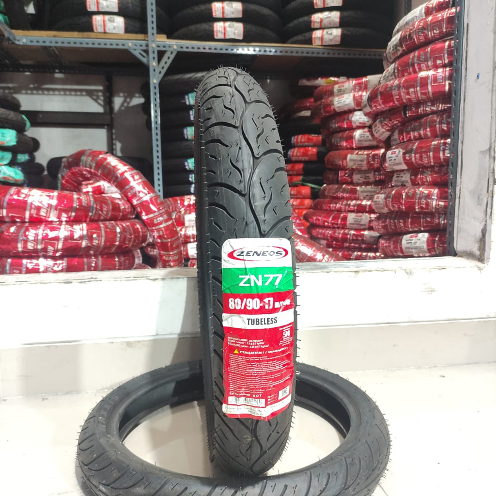 Jual Ban Motor Ring 17 Zeneos ZN 77 dan ZN 62 70/90-17 dan 80/90-17 Tubeless Free Pentil ...