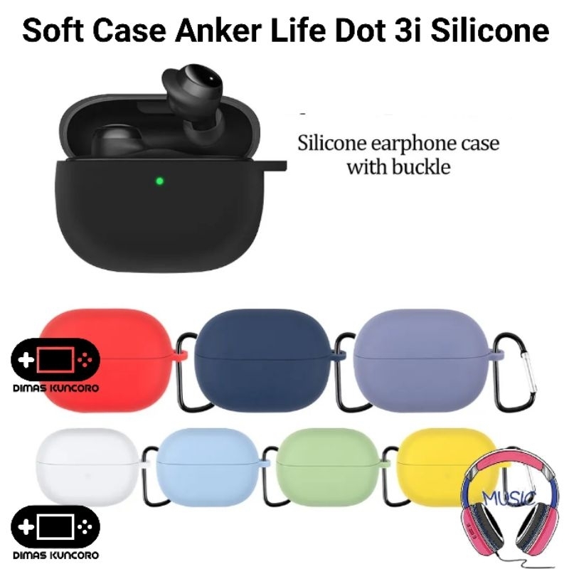 Jual Soft Case Anker Life Dot 3i silicone silikon cover tws casing ...