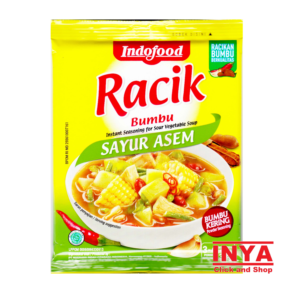 Jual Racik Bumbu Sayur Asem Kemasan Sachet 33gr Indofood - Instant ...