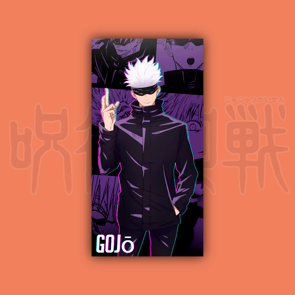 Jual Poster Gojo Satoru Anime Jujutsu Kaisen Hiasan Dinding Kayu 10 x ...