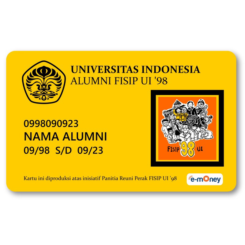 Jual Kartu E-Money Custom KTM FISIP UI 98 | Shopee Indonesia