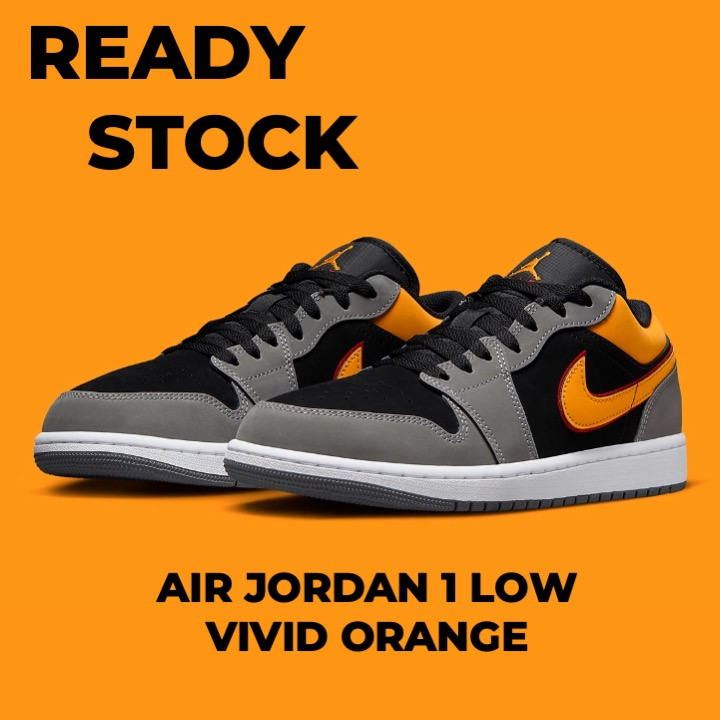 Jual Sneakers Nike Air Jordan 1 Low Vivid Orange | Shopee Indonesia Jual Sneakers Nike Air Jordan 1 Low Vivid Orange | Shopee Indonesia