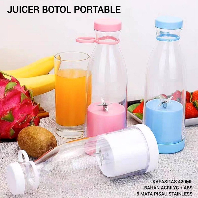 Jual JUICER BOTOL PORTABLE / MODEL BOTOL | Shopee Indonesia
