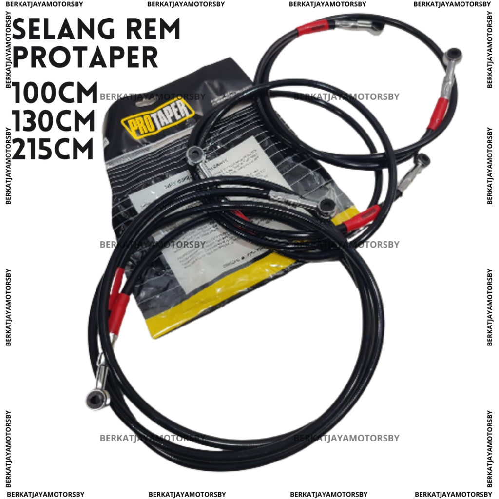 Jual SELANG REM DEPAN BELAKANG PROTAPER HITAM 100CM 130CM 215CM NMAX ...