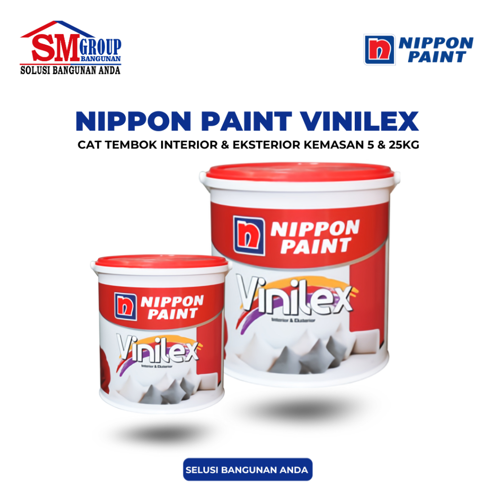 Jual Cat Nippon Paint Vinilex | Cat Interior dan Eksterior | Shopee ...