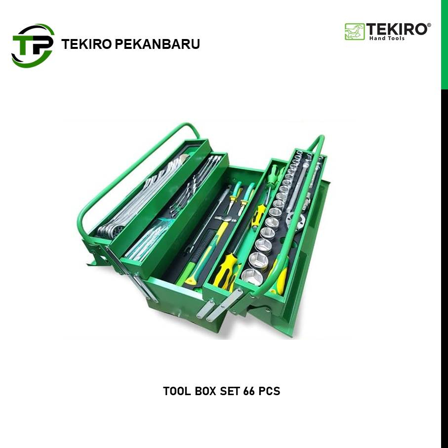 Jual TEKIRO TOOL BOX SET 66 PCS / MEKANIK TOOL BOX | Shopee Indonesia