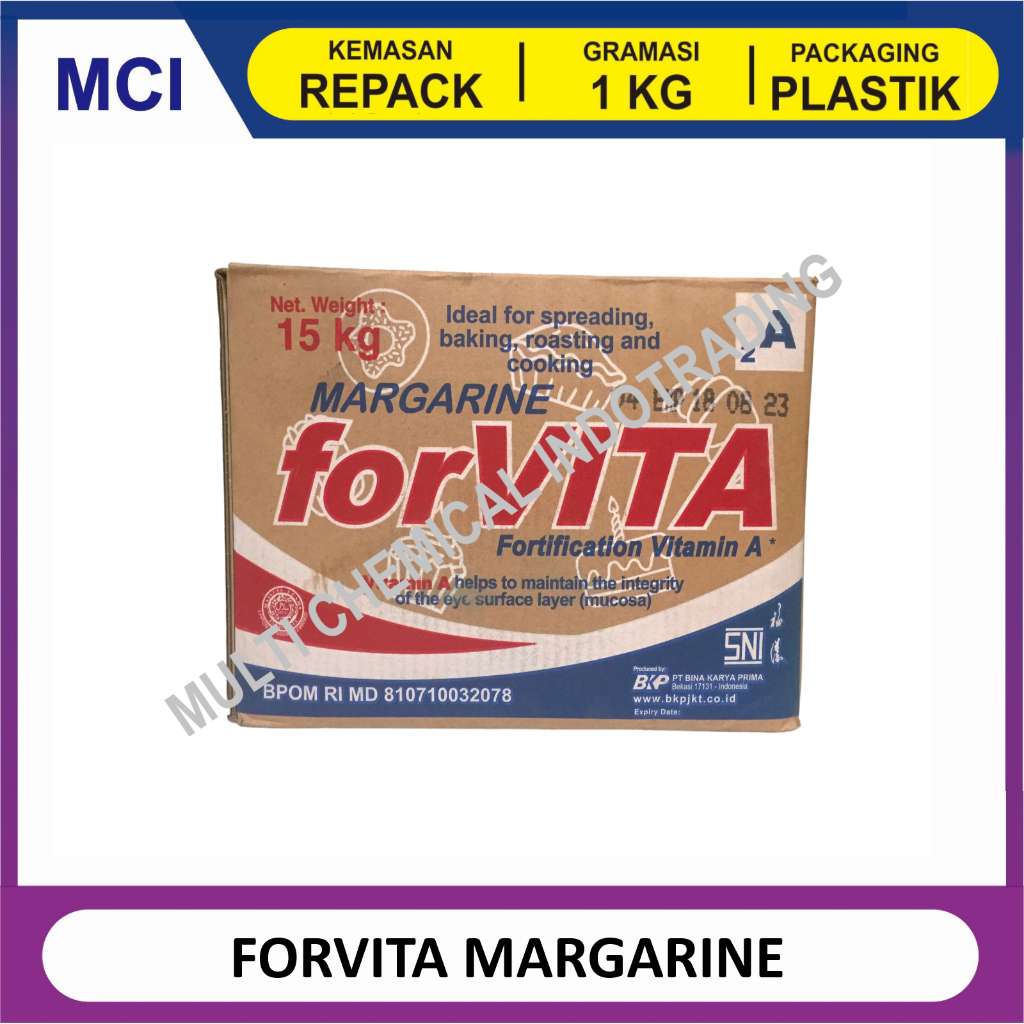 Jual FORVITA MARGARINE GOLD REPACK 1 KG / MARGARIN FORVITA | Shopee ...