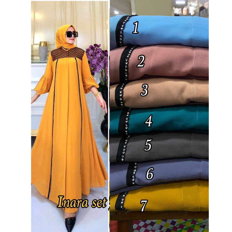 Jual Inara set jilbab | Shopee Indonesia