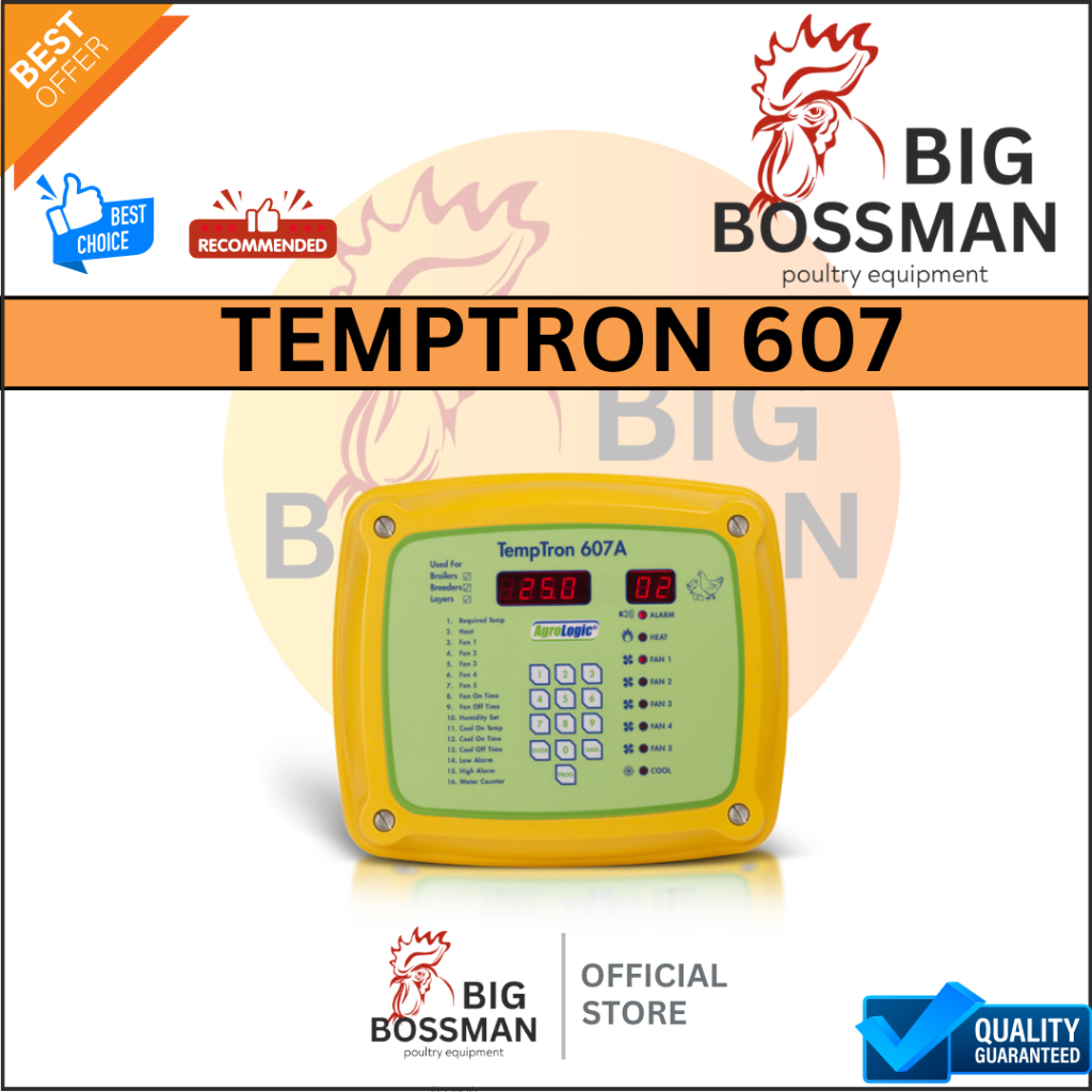 Jual TEMPTRON 607 PENGATUR SUHU PENGONTROL SUHU RUANGAN KANDANG CLOSE ...
