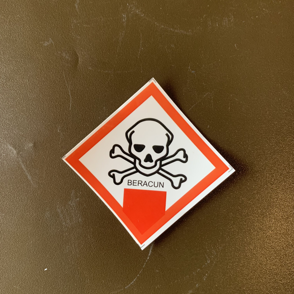 Jual Stiker Hazard | Stiker Simbol Limbah B3 | Sticker Symbol Hazard ...