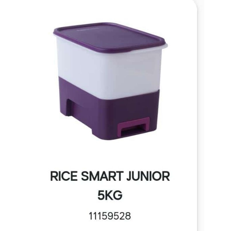 Jual Rice Smart Junior 5L/Wadah beras Tupperware kecil | Shopee Indonesia