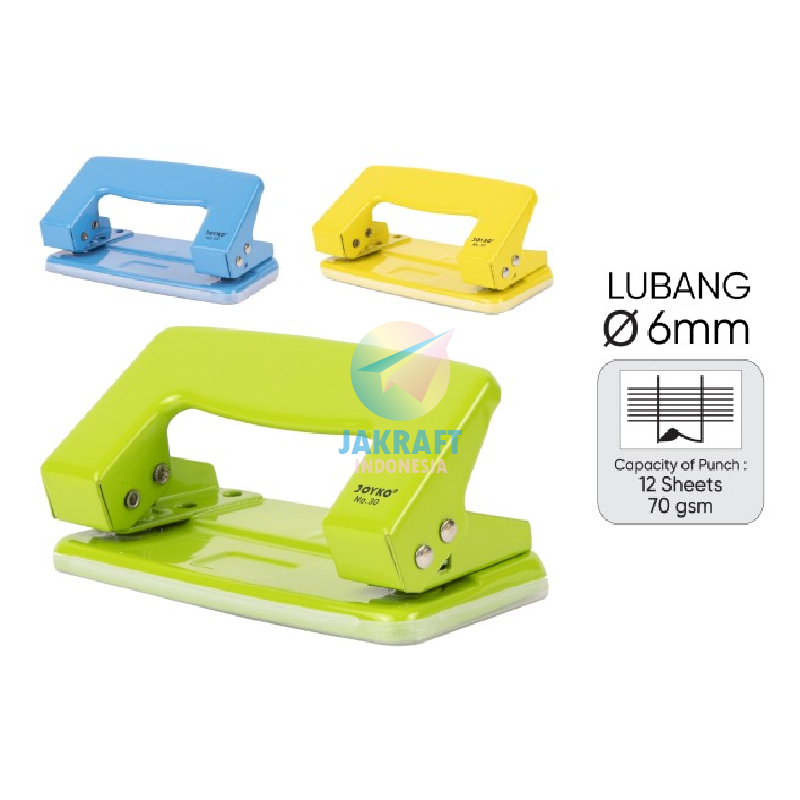 Jual (1 Pcs) Paper Punch Puncher JOYKO No.30 Pembolong Pelubang ...