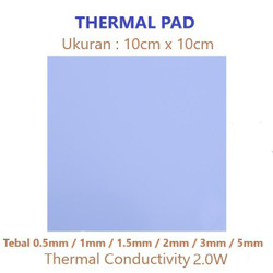 Jual Thermal Pad 10cm x 10cm x 1mm 2mm 3mm CPU GPU Processor VGA ...