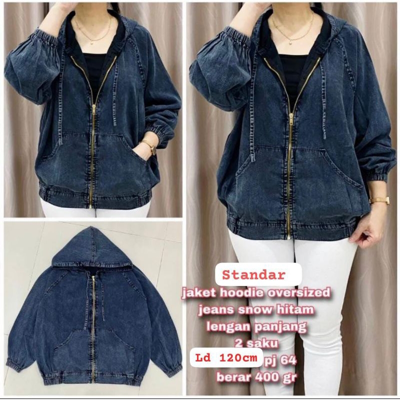 Jual Jaket Denim Lembut Halus Tidak Kaku Jumbo Polos Bahan Denim