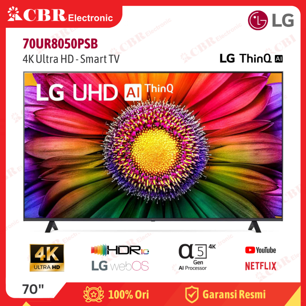 Jual TV LG 70 Inch LED 70UR8050PSB (4K UHD-Smart TV) | Shopee Indonesia