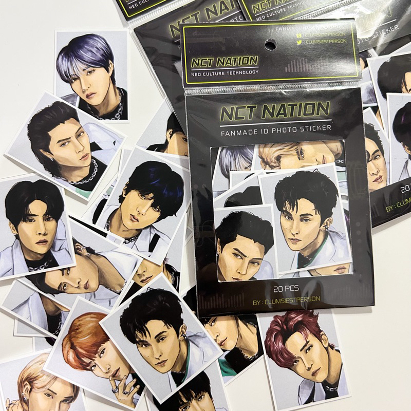 Jual NCT Nation Fanmade ID Photo Sticker Set | Shopee Indonesia