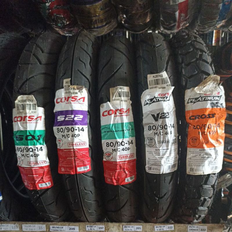 Jual Ban Matic Tubeless 80/90-14 Corsa Platinum V 22 / Platinum Cross S ...