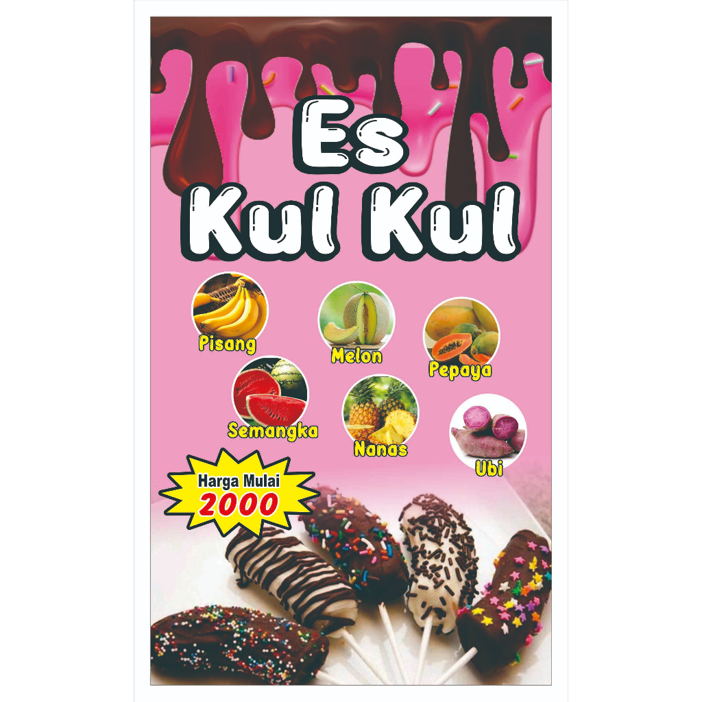 Jual Banner/Spanduk Es Kul kul_60x100 | Shopee Indonesia