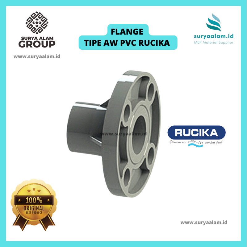 Jual FLANGE AW 2" RUCIKA | FLANGE AW 3" RUCIKA | SAMBUNGAN PIPA PVC RUCIKA | Shopee Indonesia