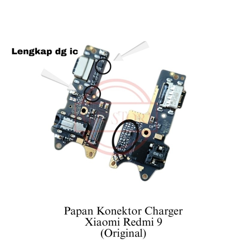 Jual Pcb Konektor Charger / Papan Con Cas Xiaomi Redmi 9 Original With ...