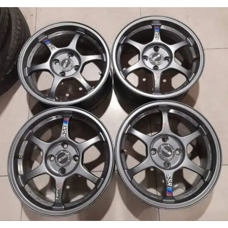 Jual Velg Variasi Pelek Mobil Seken SSR Ring 15x7 Baut 4x100 Grey÷Ban ...