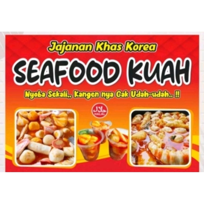 Jual SPANDUK BANNER SEAFOOD KUAH, PENTOL | Shopee Indonesia