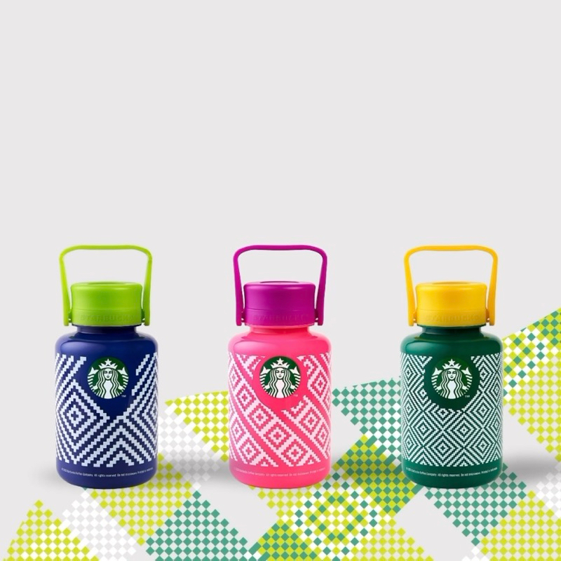 Jual Tumbler Starbucks Colorful Weaves Botol Starbucks 1 Liter 1000ML ...