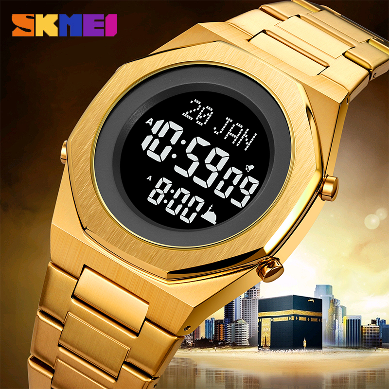 Jual SKMEI 2069 Jam Tangan Pria Digital Muslim Kiblat Anti Air 3 Bar ...