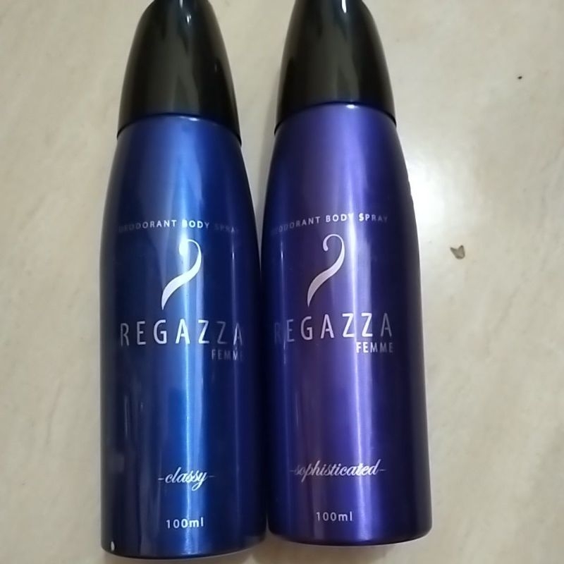 Jual Deodorant body spray Regazza femme 100ml | Shopee Indonesia