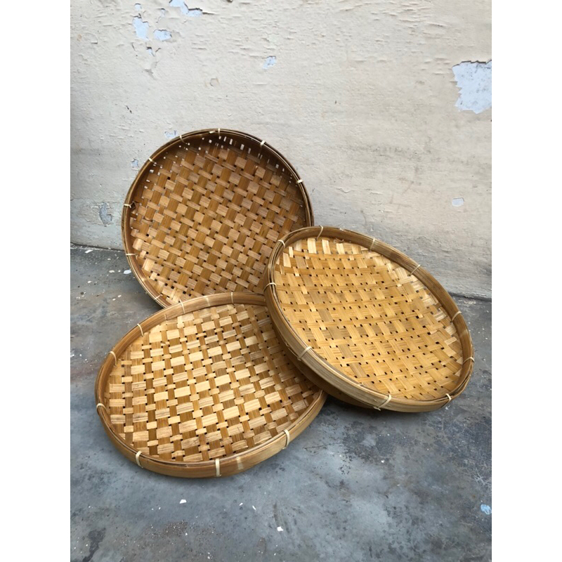 Jual Piring bambu bulat 26-27cm | piring lalap bambu no.1 | Shopee ...